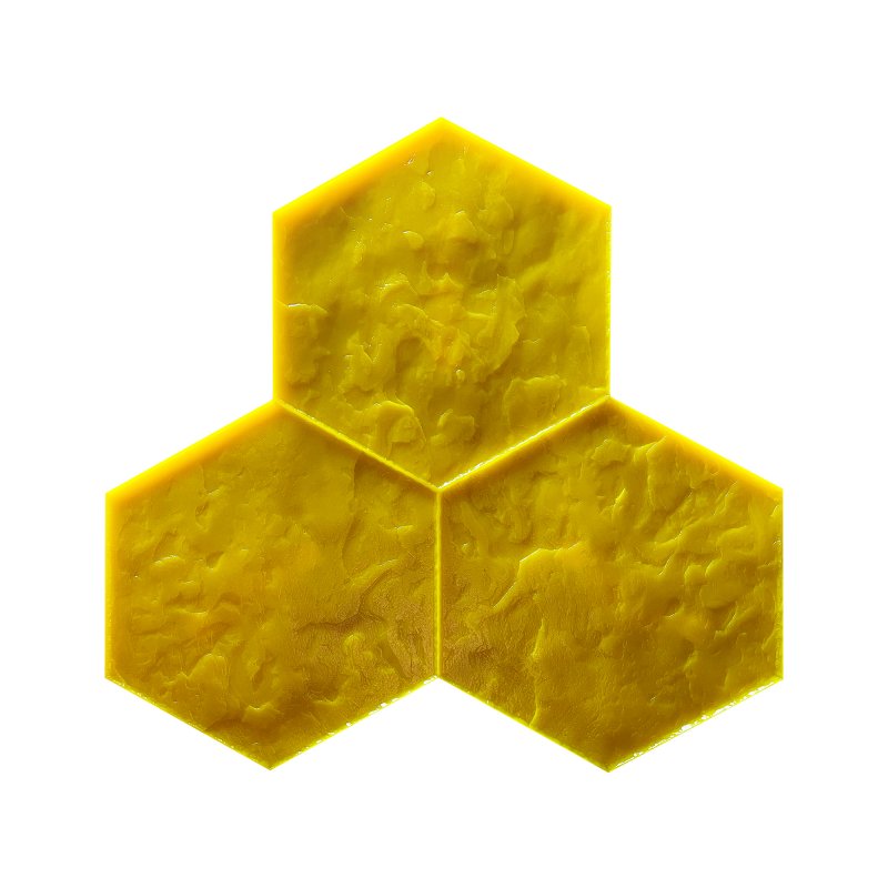 Concrete Stamp Mats SM 1933 Hexagonal Stones, 35.5" X 35.5"